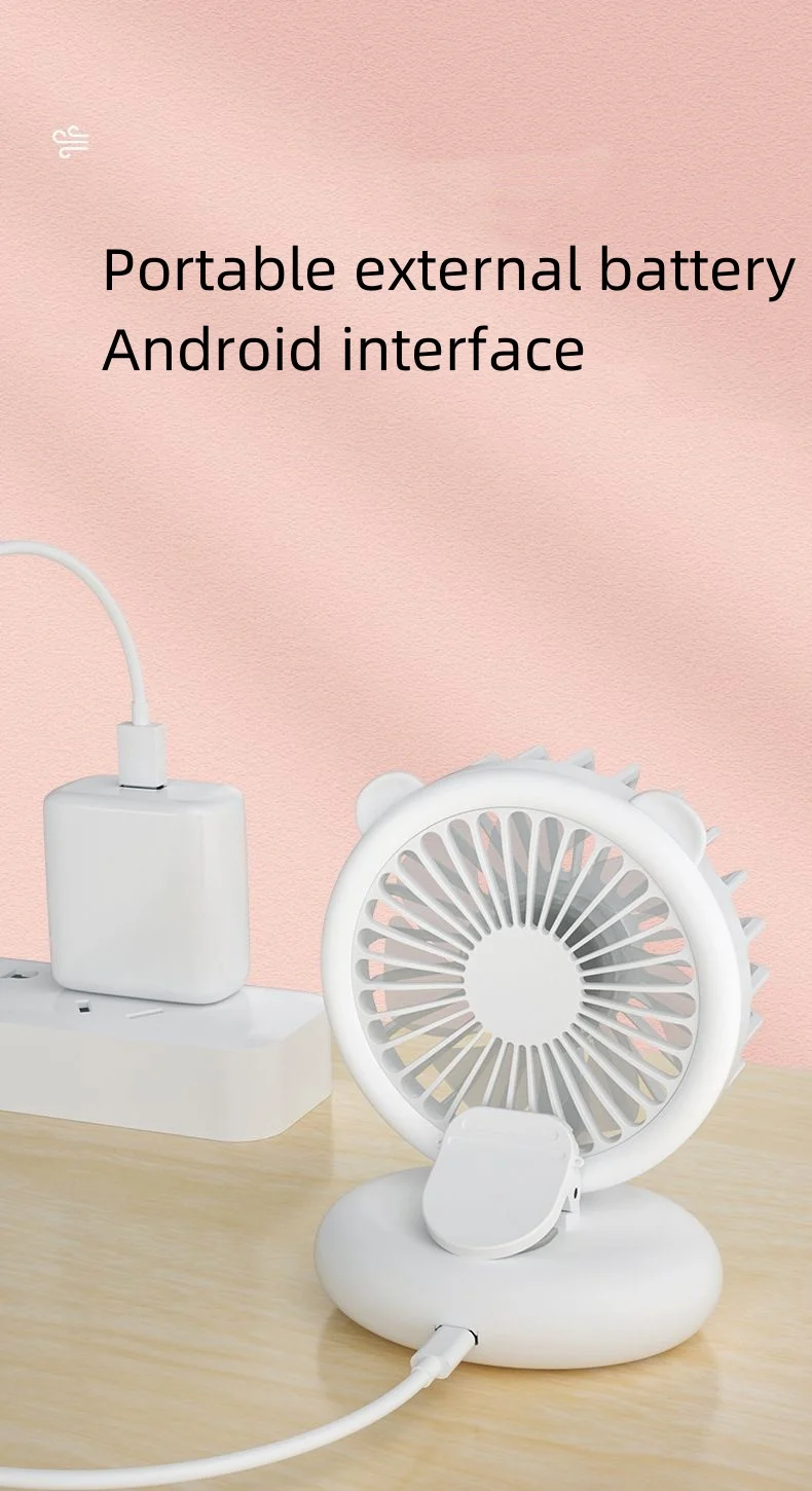 Fill Light Fan Handheld Hanging Neck Portable Charging Creative Folding ...