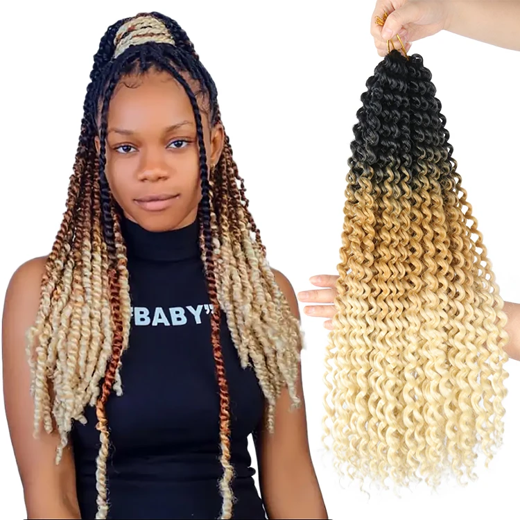 Passion Twist Hair Crochet Braid Extensions - Water Wave
