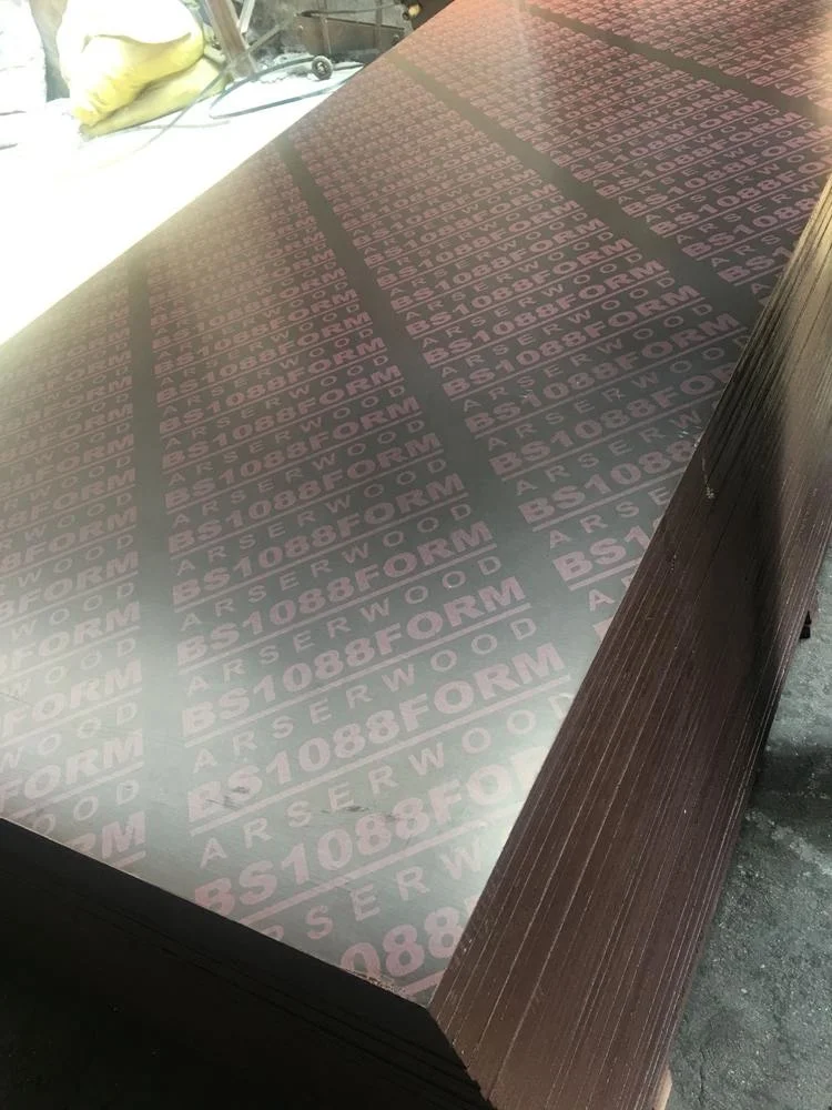 Arser Wood 18mm Black Film Faced Plywood for Concrete Formwork - Water ...