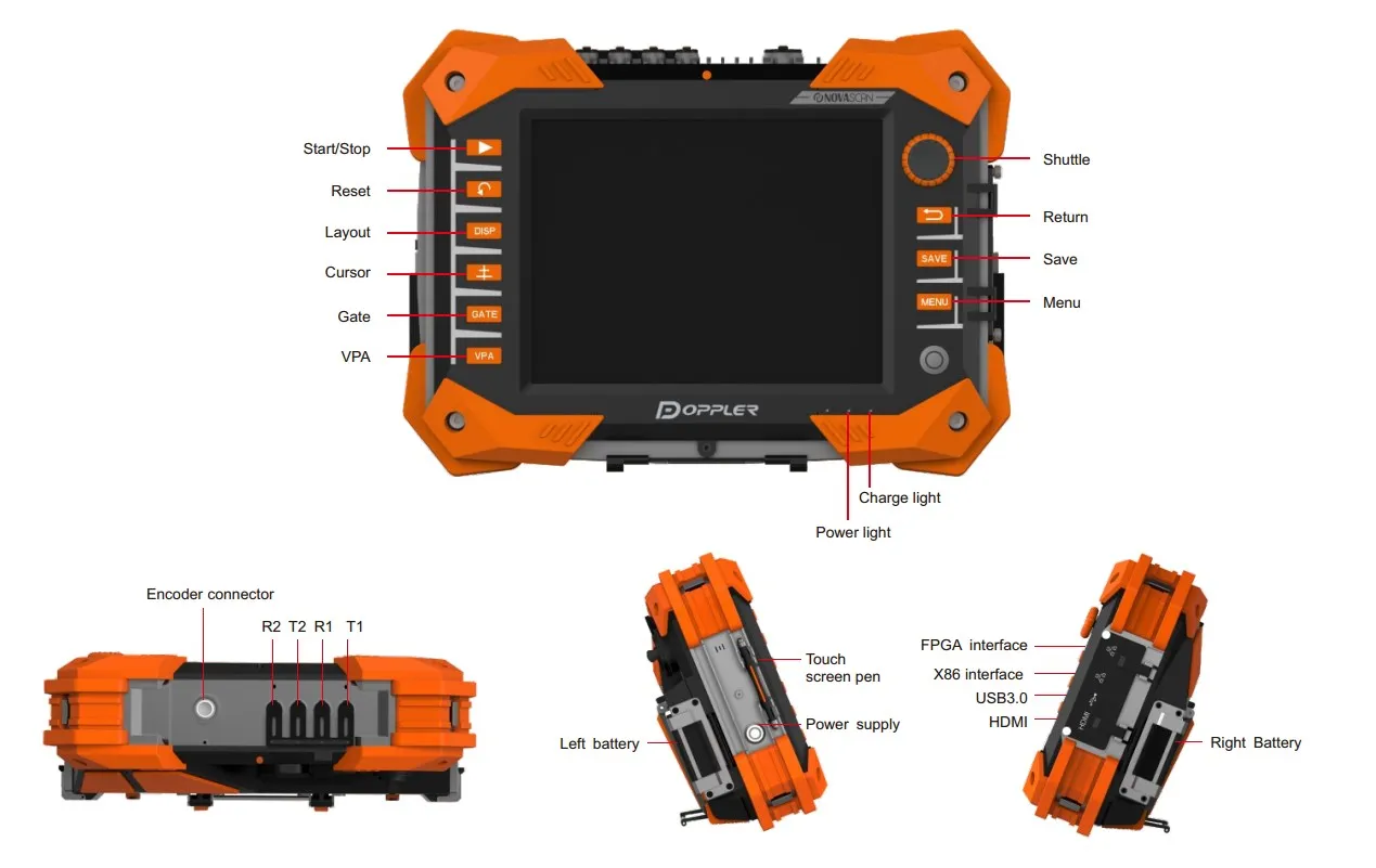 Doppler Ultrasonic Flaw Detector Novascan Phased Array For Industry Use ...