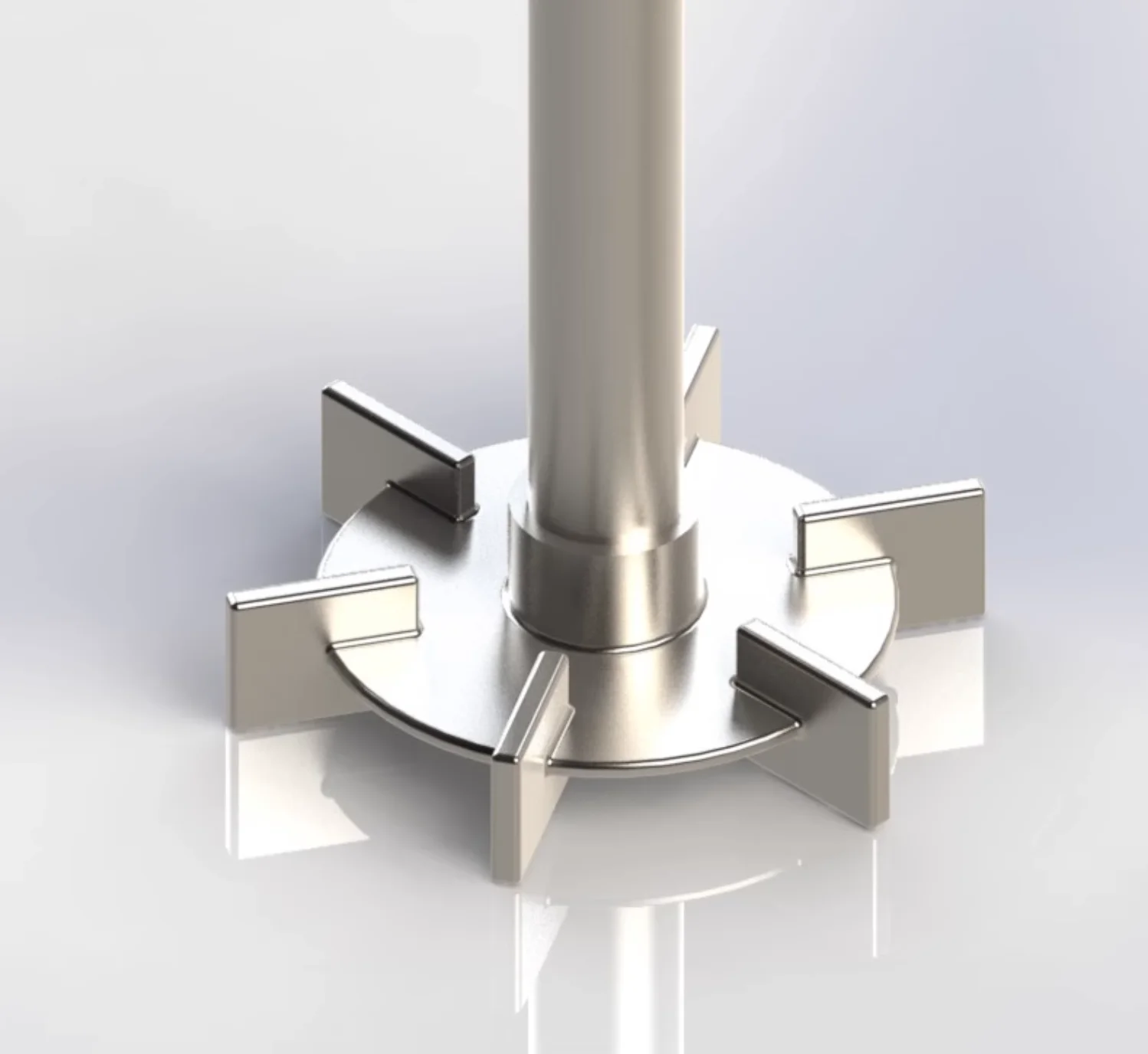 Aeration Bioreactor Fermentation Turboprop Six-Blade Impeller ...