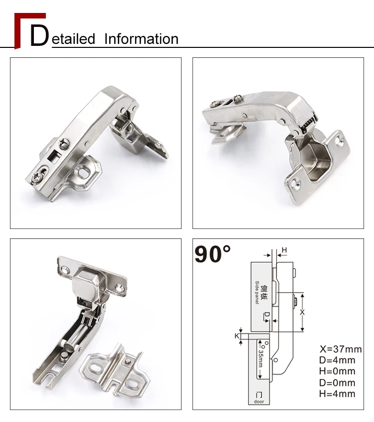 Temax 90 Degree Furniture Hinge Special Angle Soft Close Hinge - Buy 90 ...