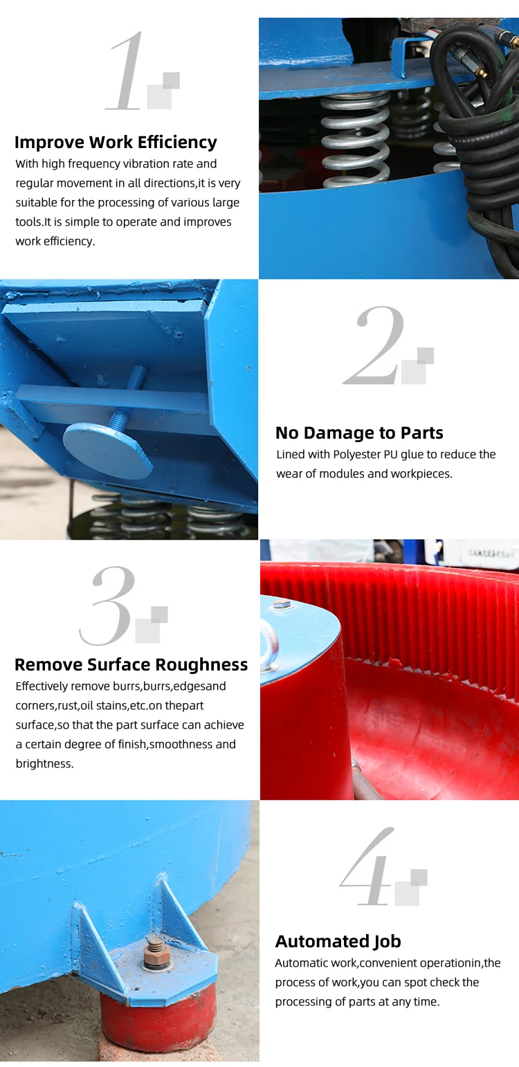 Stainless Steel Vibratory Tumbler Stone Pebbles Polishing Machine - Buy ...