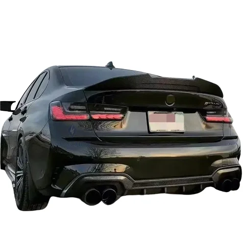 Psm Style Rear Spoiler Carbon Fiber Back Trunk Wing Boot Lip For Bmw 3 ...