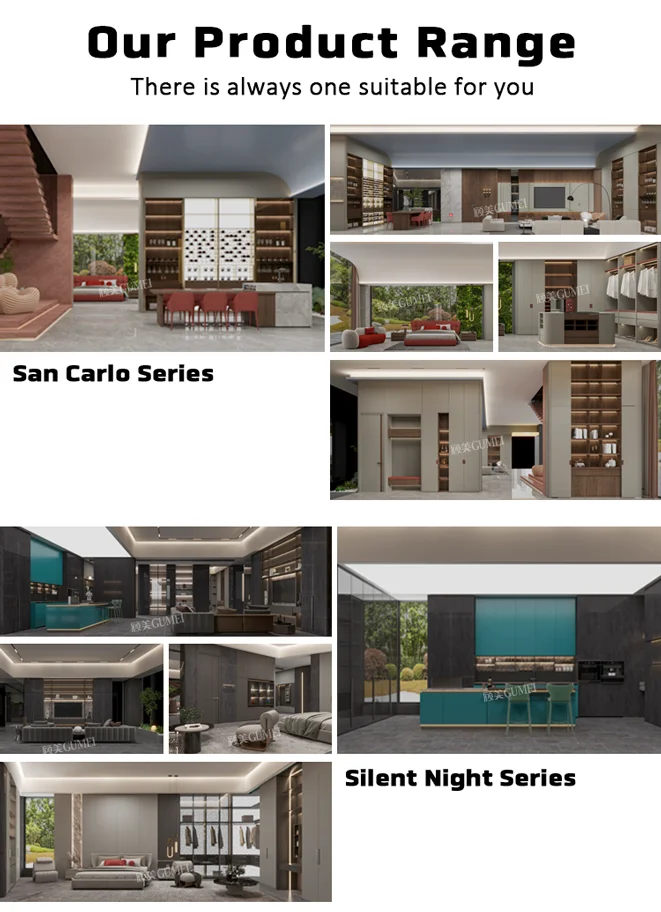 All-in-one Design Scheme Villa Hotel Custom Kitchen Cabinet Wardrobe ...