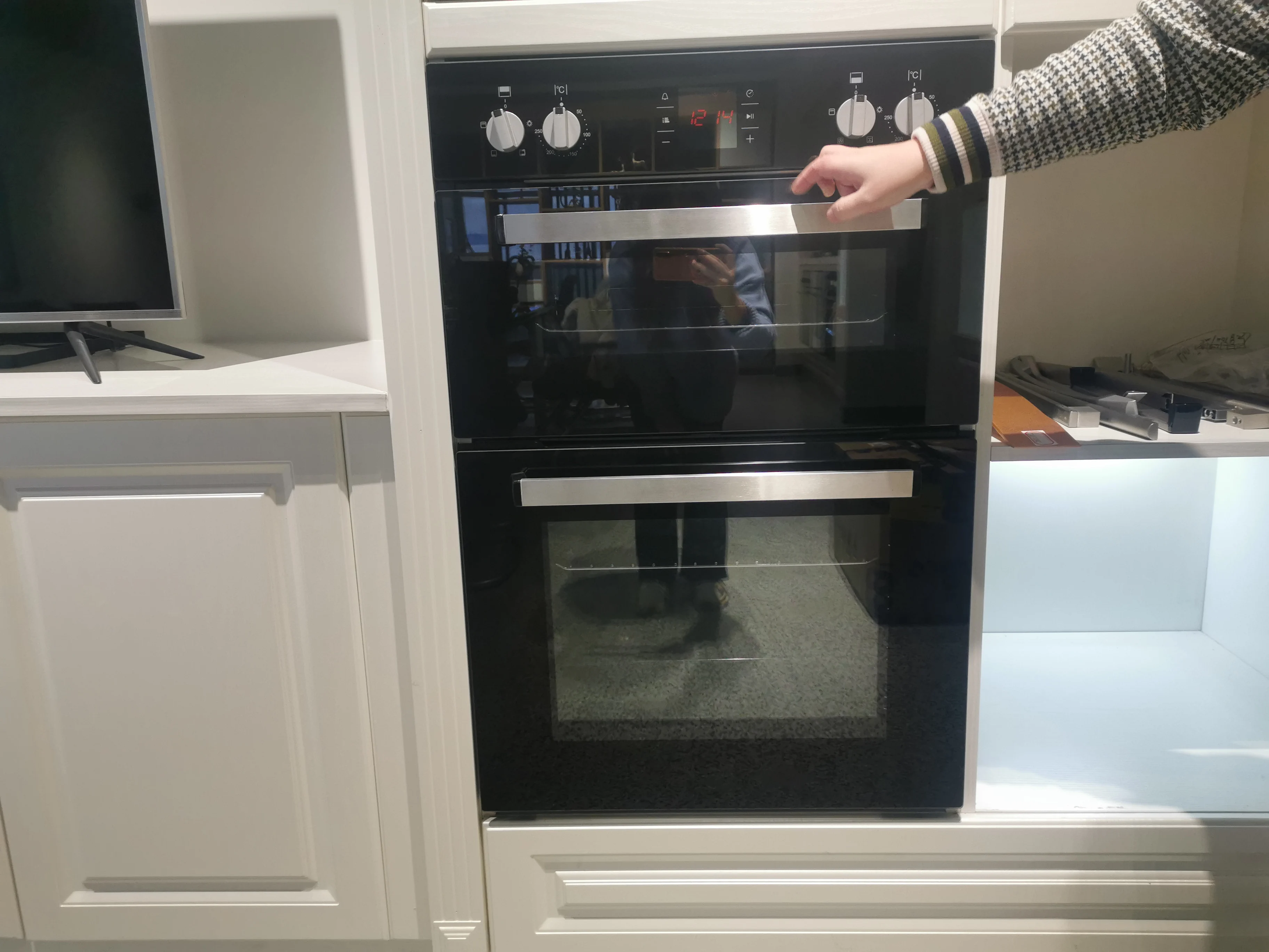 60cm Double Single-cavity Electric Stainless Steel Built-in Wall Oven ...