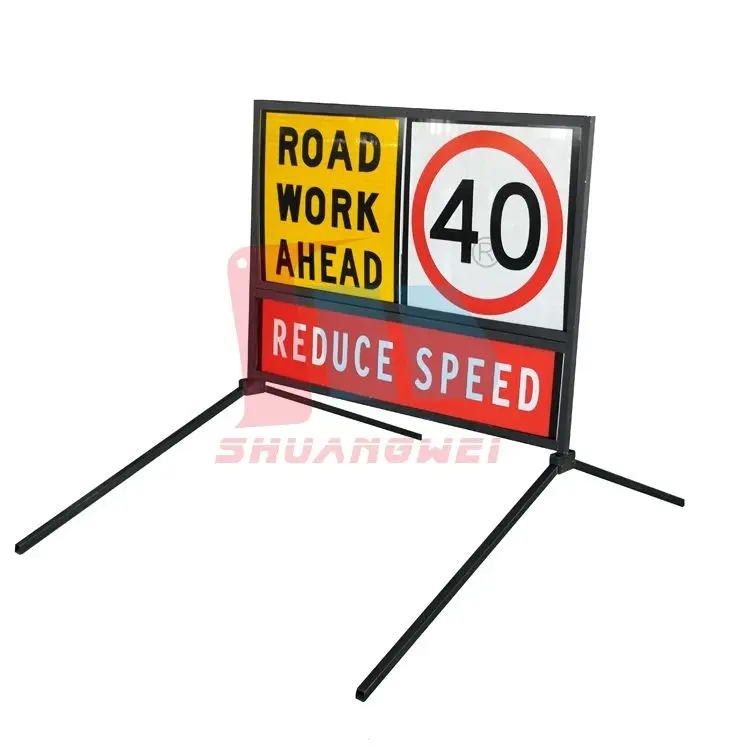 Australia Steel Road Highway Road Maintenance Signage Stand Traffic Management Road Safety Signs ...