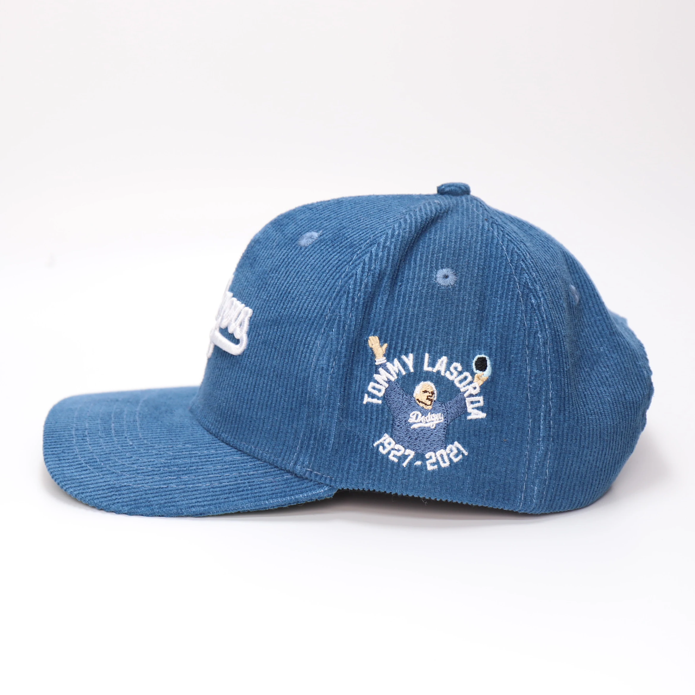 Eco-friendly Snapback Cap with Curved Brim and 3D Embroidery