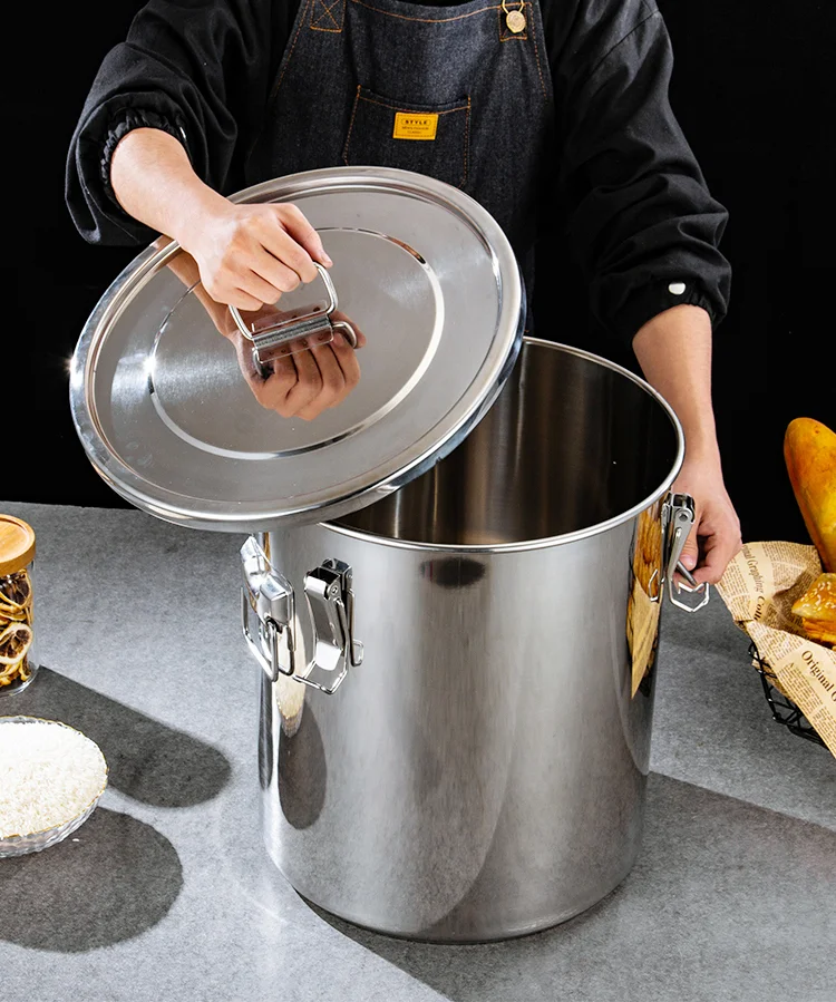 304 Stainless Steel Canteen Soup Bucket Transport Barrel - Buy ...