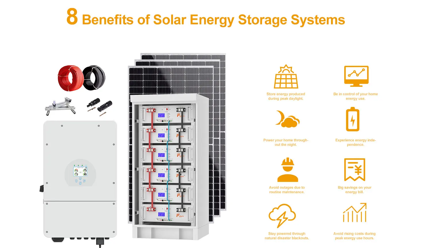 3kw Inverter Stacked Home Energy Storage System 15kw Supply Solar ...