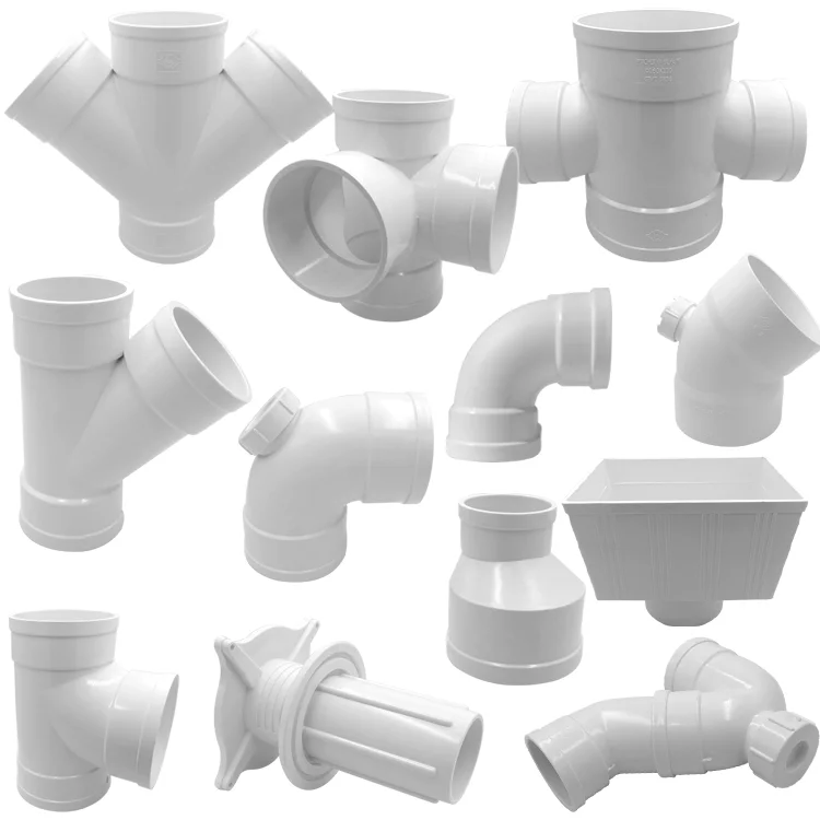 Y-type Four-way Pipe Fittings Drainage Pvc Pipe Fittings Cross Joint ...