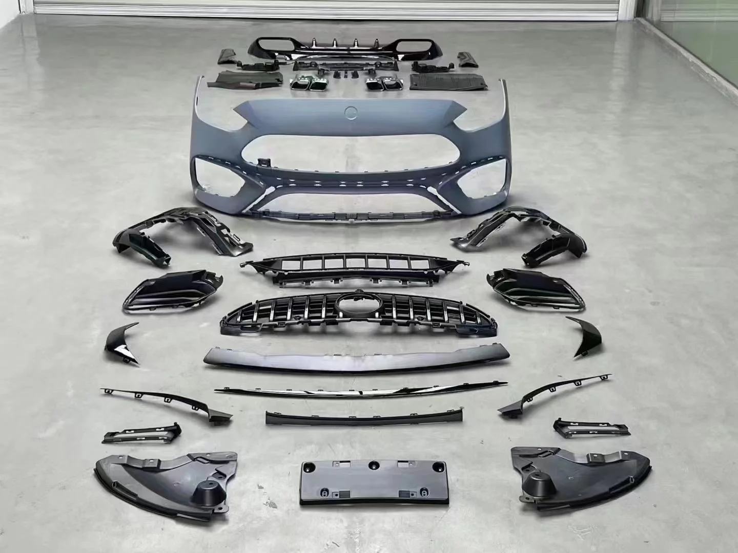 Car Bumpers Body Kit for Mercedes W206 C Class 2021-2022 Year Upgrade ...