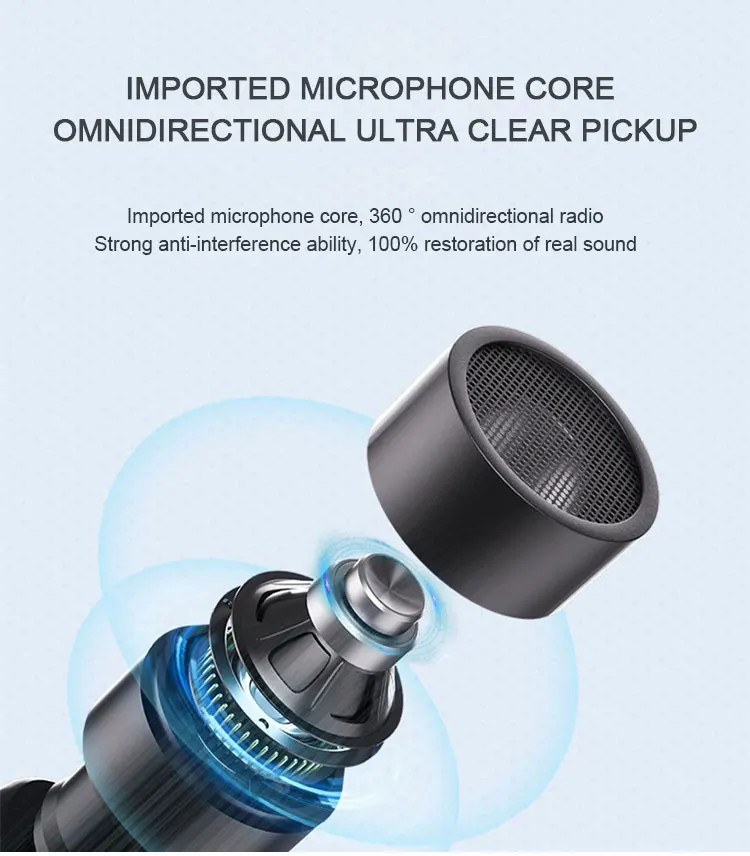 2 In 1 Lapel Collar Clip Mic Mini Microfono Inalambrico Para Celular ...