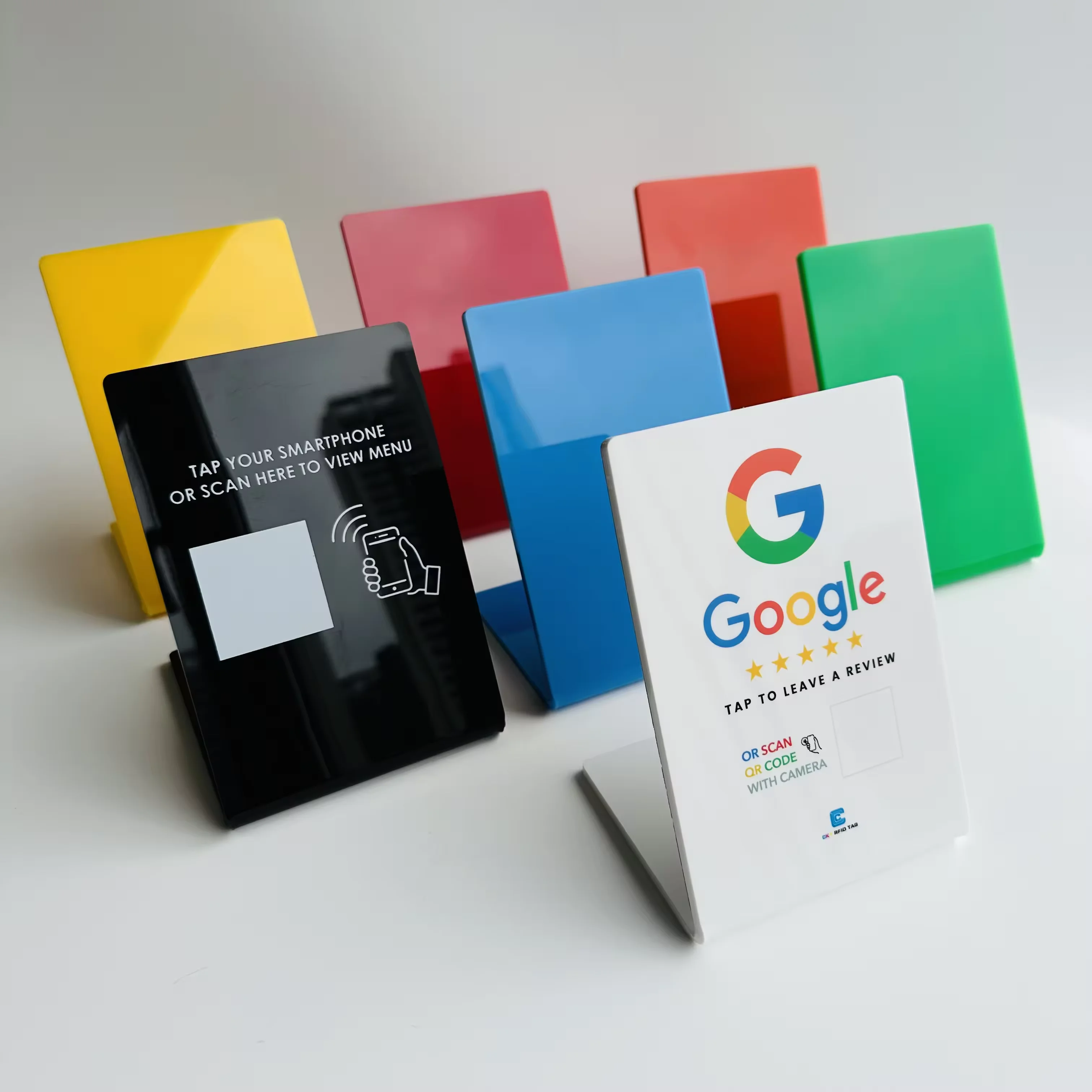 Nfc Menu Smart Acrylic Table Stand Restaurant Use - Buy Nfc Menu ...