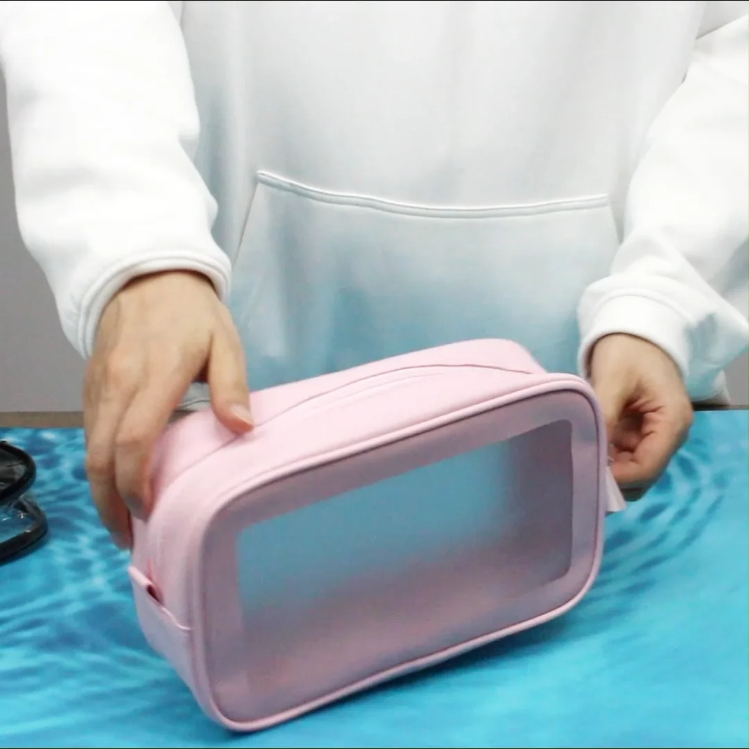 Practical Medium Pvc Travel Toiletries Bag Cosmetic Bag Waterproof And ...