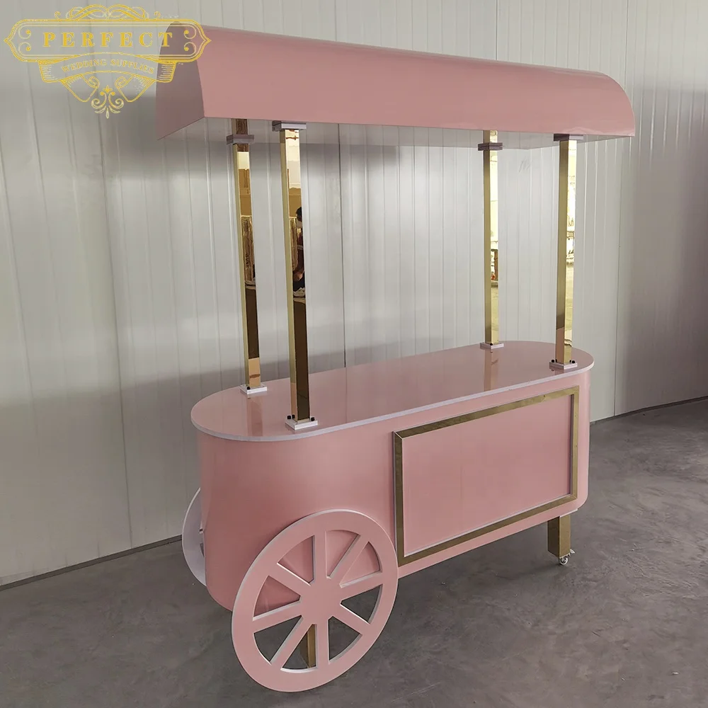 Pink Gold Elegant Party Birthday Decorations Candy Cart For Events ...