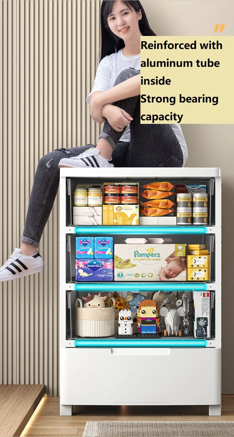 2023 Kids Multilayer Storage Drawer Home Storage Baby Toys Clothes ...