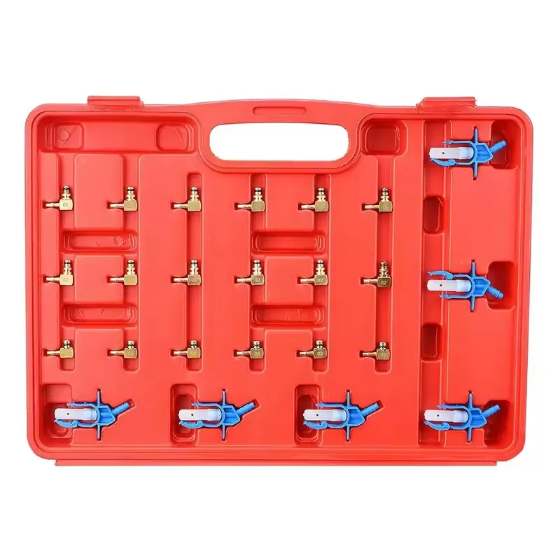 Diesel Injector Flow Diagnosis Test Kit Cylinder Common Rail Adapter ...