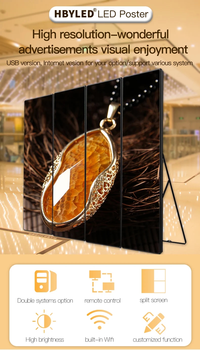 Alibaba.com: P3 Wifi Control Floor Stand Wall Mounted LED Video Display ...