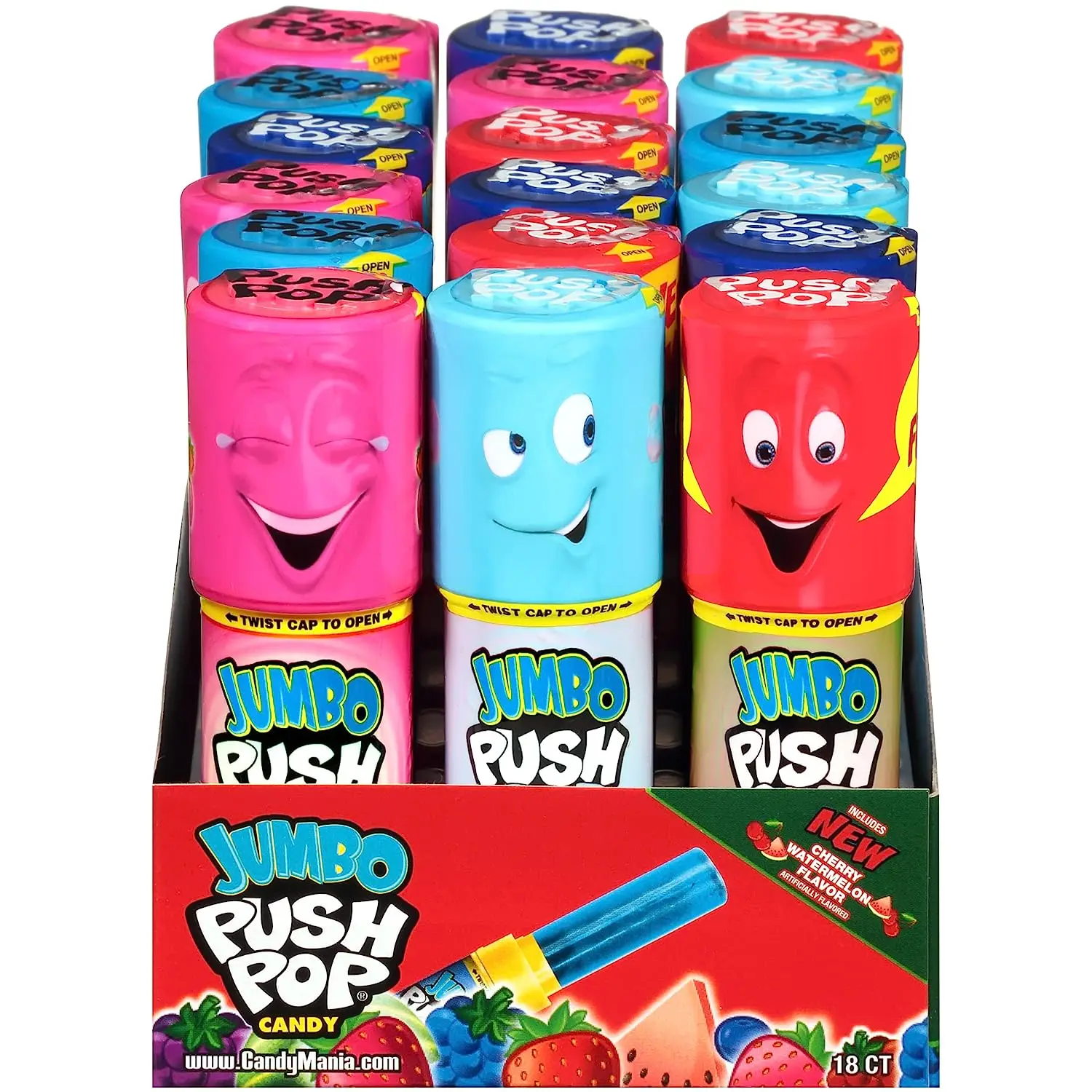 Push Pop Jumbo Candy Assortment Bulk Display Box (Pack of 18)| Alibaba.com