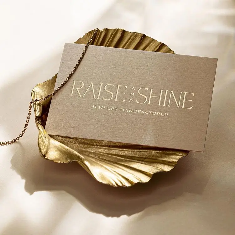 Custom Visiting Card Luxury Embossed Business Card Printing With Gold ...