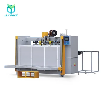 Double Servo Control Single Piece Joint Carton Stitching Machine Box ...