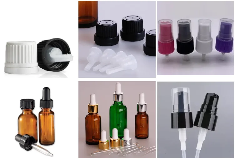 High Quality 18mm 20mm Plastic Smooth Closure Dropper Cap White Black ...