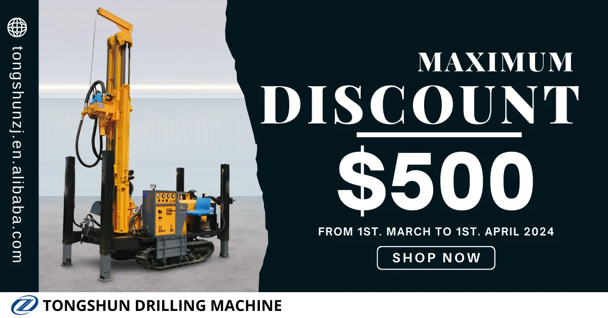 200m Crawler Mounted Diesel Borehole Dth Water Well Drilling Rig ...