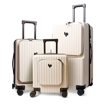 Winner Red Dot Design Award Travel Suitcases Set Carry-on Front Open ...