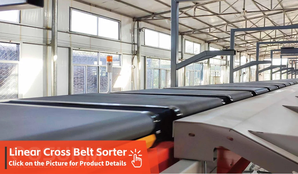 Gosunm High-Speed Guide Wheel Sorting Conveyor for Parcel Sorting