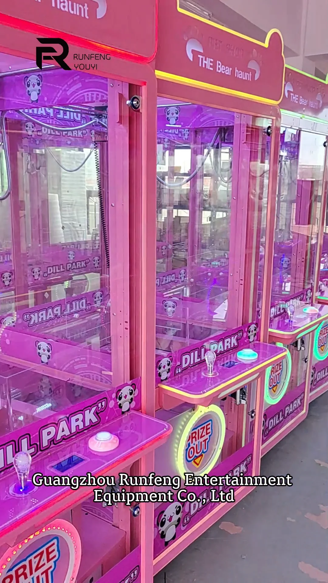 Custom Shop Design Coin Operated Claw Machine Toys Arcade Machine Dol ...