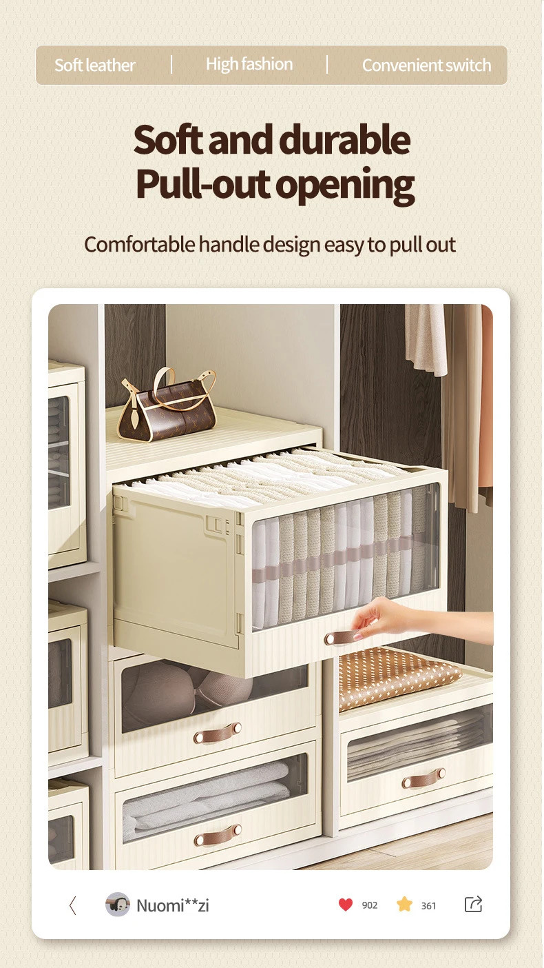 Multifunctional Foldable Modern Combination Wardrobe Cabinets Drawer ...
