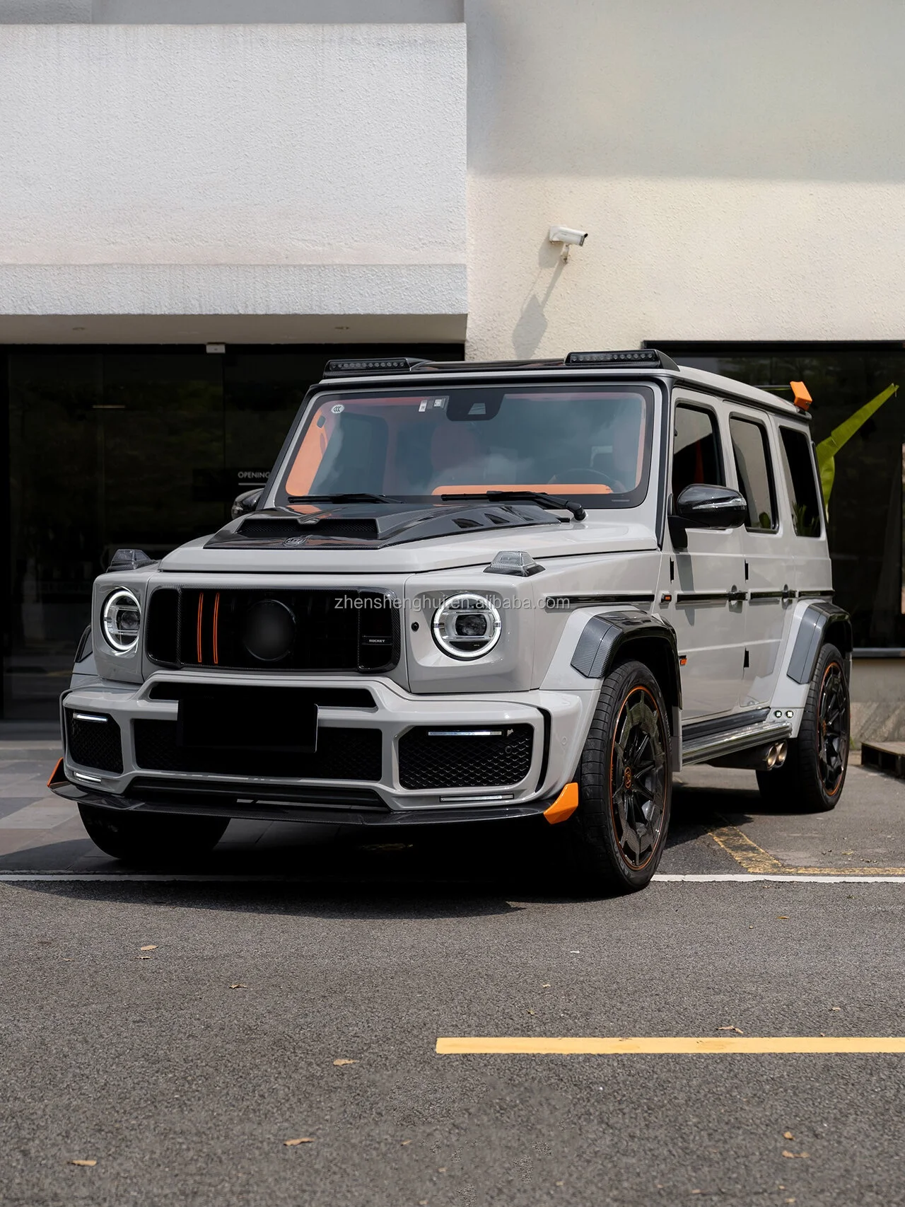 Dry Carbon Fiber Body Kit For Mercedes-benz G Class W464 G500 G550 G63 Upgrade To Brabus- Rocket ...