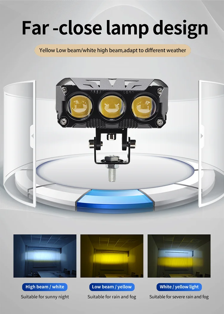 Wholesale 30W 60W Motorcycle Lighting System Dual Color 50W LED ...