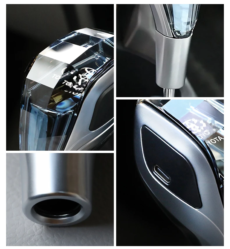 Car Gear Lever Knob Crystal Light - LED Auto Accessories