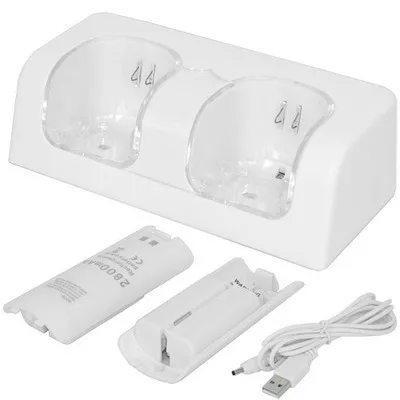 2 In 1 Charging Station For Nintendo Wii Dual Gamepad Charger With ...