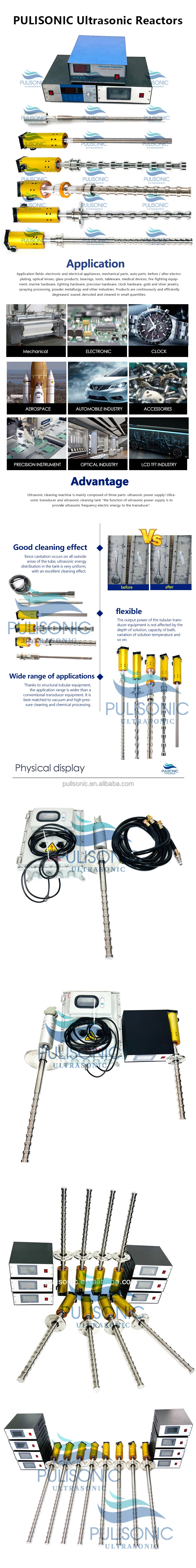 Industrial Productline Ultrasonic Chemical Homogenizer Reactor 20k Anti ...