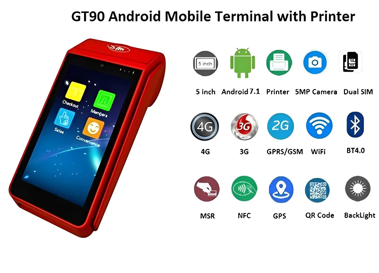 Handheld Smart Touch Screen 4g Wifi Tablet Pos System Android Pos ...