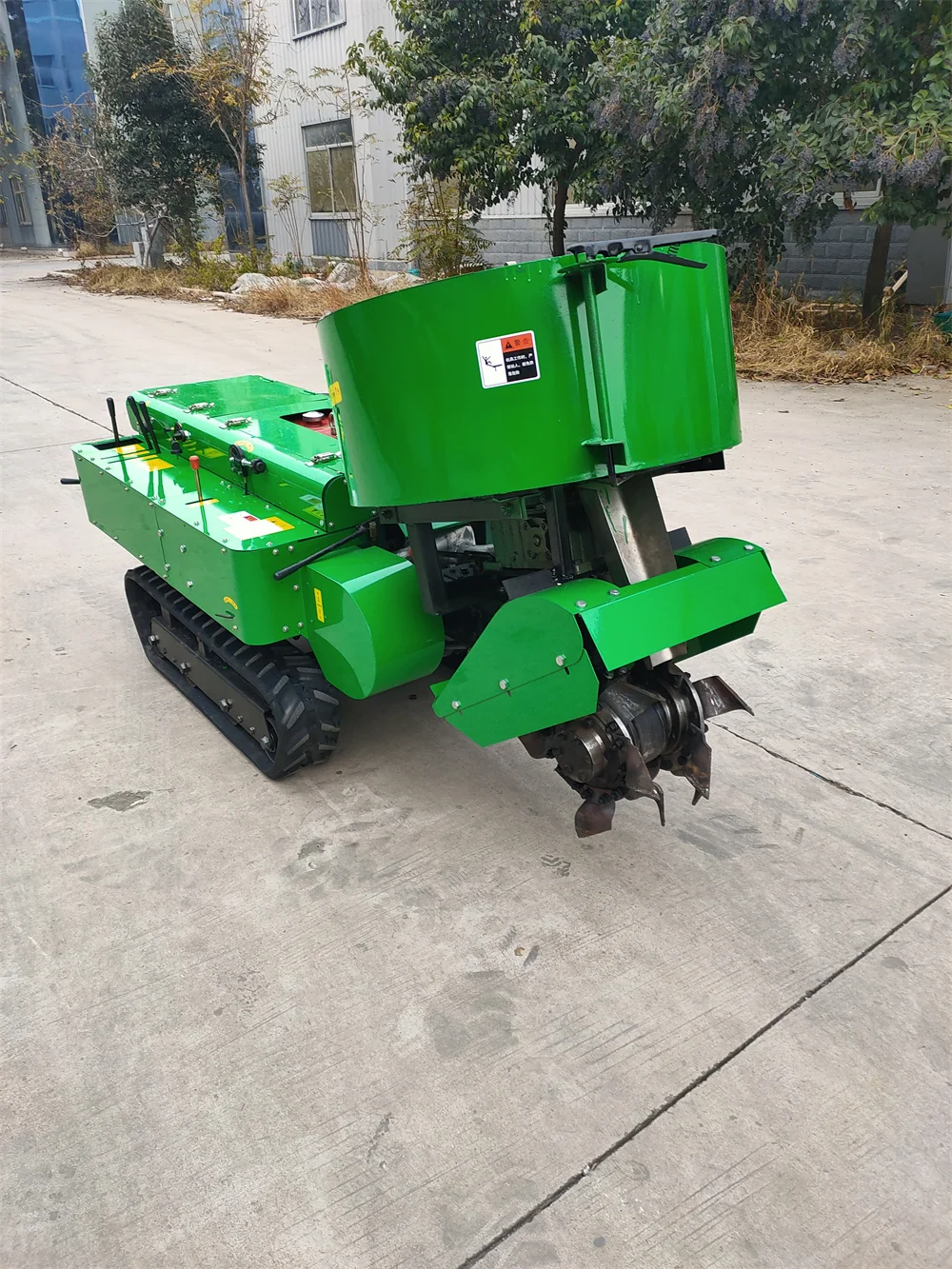 Self Propelled Crawler Ditching Machine - 30HP Rotary Tiller