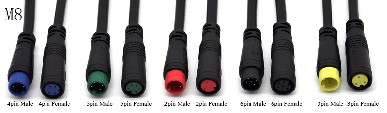 Round Small 4 Pin Connector Types IP65 Waterproof E.bike Electric ...