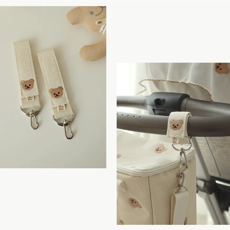 Baby Canvas Car Carriage Hook Bear Magical Stick Hook Pram Pushchair ...