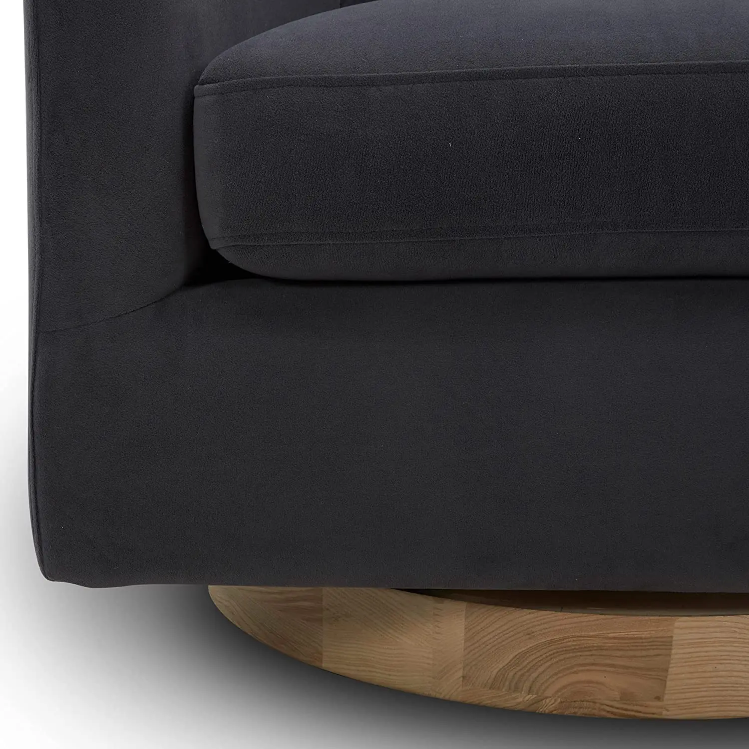 Factory Wholesale Upholstered Modern Round Barrel Velvet Accent ...