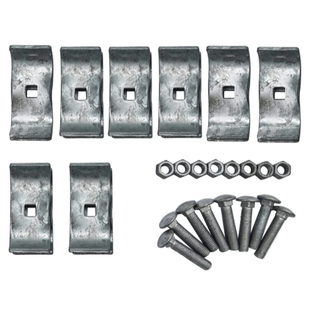 Galvanized Chain Link Fence Panel Clamps 1-3/8" - Secure Steel Pipe ...