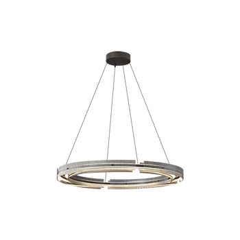 Modern Luxury Round Lamp All Copper Three Color Light Glass Upscale ...