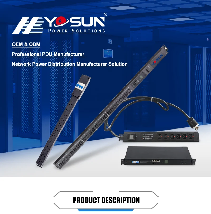 Intelligent Pdu Metered Pdu 1.5u Iec C13 C19 Smart Monitor Pdu Ip For Computer Center Idc - Buy ...