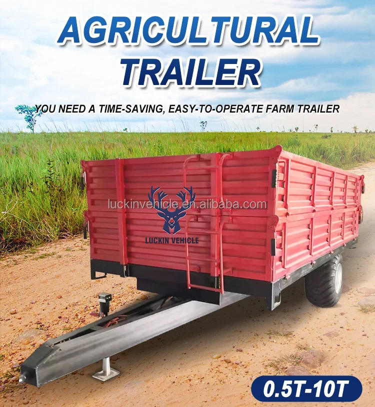 2024 Hot Selling 3-15 Tons Farm Trailer 15 Tons Agriculture Dump ...