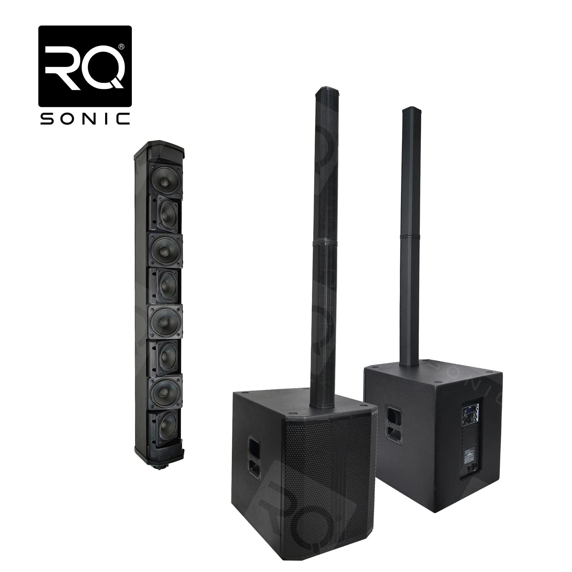 RQSONIC AC38G 5600W Professional DJ Speakers PA System Powered Active ...