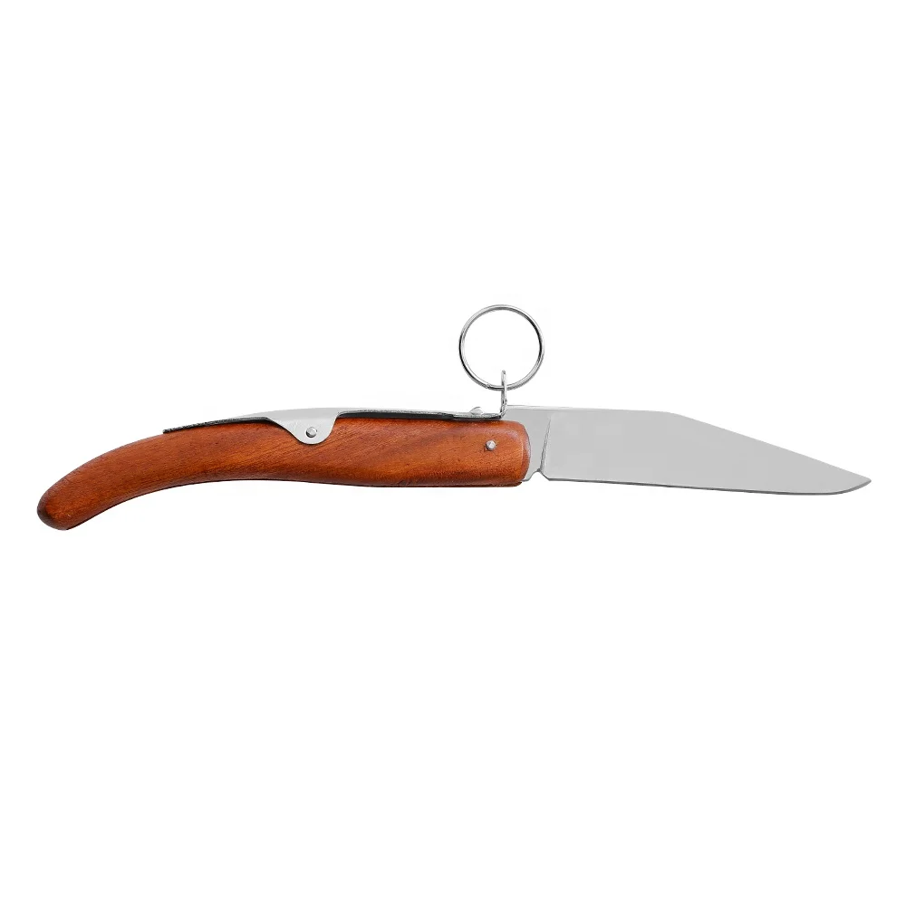 Classic African Yatagan Style Clip Point Blade Ratchet Pull Ring Lock ...