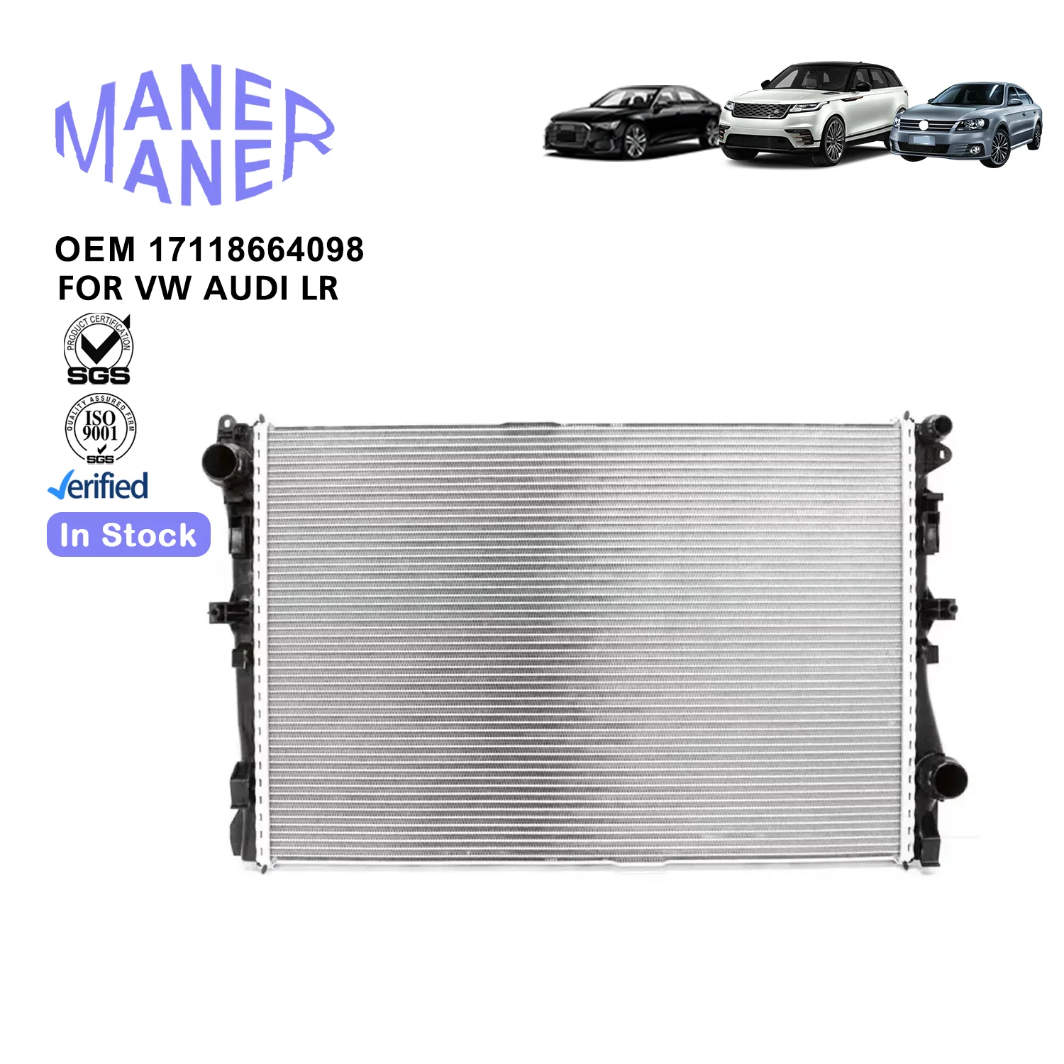 MANER 17118664098 Cooling System Genuine New Radiator for BMW 6 ...