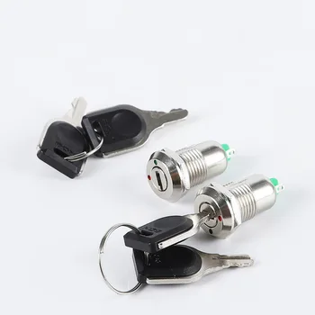 Electrical Waterproof Key Button Switch For 12mm 2-position Mini Lock ...